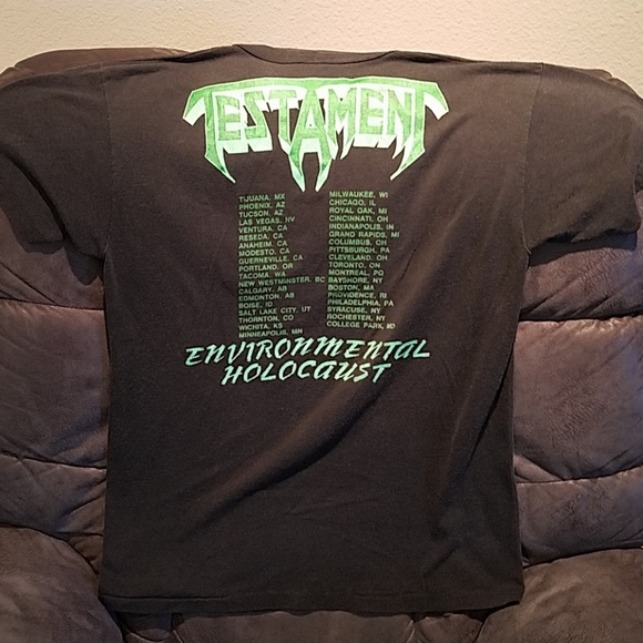 TeeSwing | Shirts | Vintage Testament Shirt From 89 Tour 0 Cotton F ...